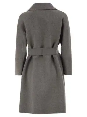 Max Mara Arona Virgin Wool Coat - Gray