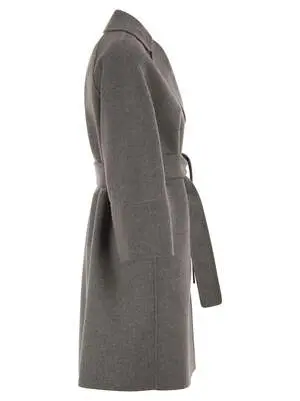 Max Mara Arona Virgin Wool Coat - Gray