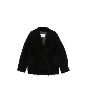 Max Mara Jackets Faux Fur & Shearling Jackets - Black