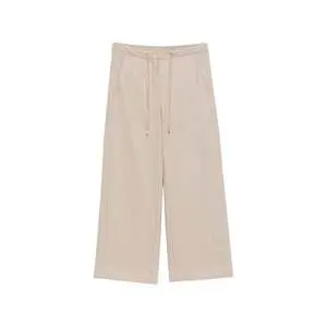 Max Mara Neutrals Trousers Straight Trousers - Cream