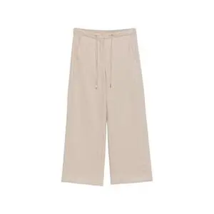 Max Mara Wide Leg Straight Trousers - Cream