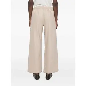 Max Mara Wide Leg Straight Trousers - Cream