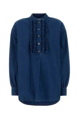Valentino Garavani Denim Blouse - Blue
