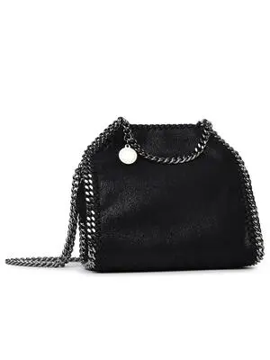 Stella McCartney Polyester Tiny Falabella Bag - Black