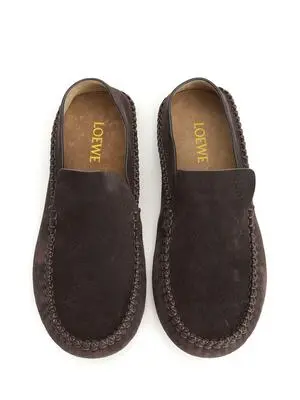 Loewe Rambla Driving Moccasins - Brown