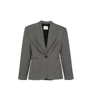 Andamane Single-breasted Blazer - Gray