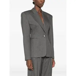 Andamane Single-breasted Blazer - Gray