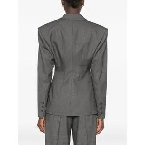 Andamane Single-breasted Blazer - Gray