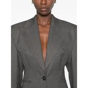 Andamane Single-breasted Blazer - Gray