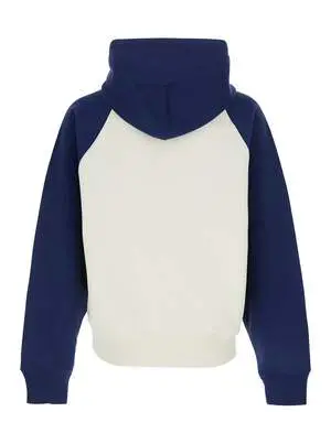 AMI Paris Boxy Fit Hoodie With De Coeur Knitted Patch