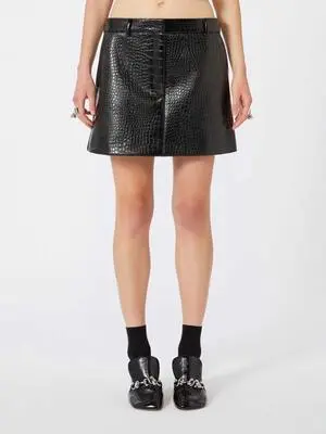 Sportmax Patent Leather Skirt