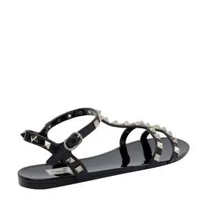 Valentino Garavani Rockstud Rubber Sandals - Black