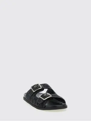 Gucci Gg Monogram Cotton Denim Sandals