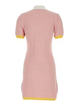 Fendi Cotton And Silk Blend Classic Collar Dress - Multicolor