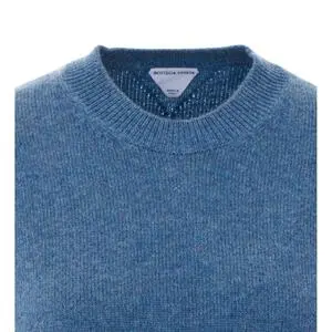 Bottega Veneta Cashmere Crew Neck Sweater - Blue