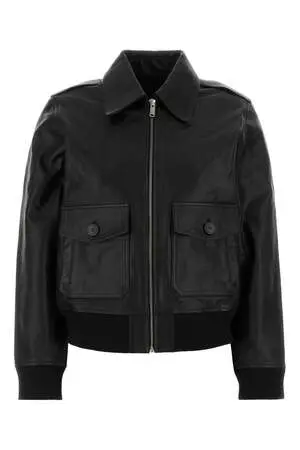 A.p.c. Leather Gaelle Jacket - Black