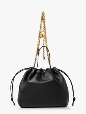 Chloé Icons Leather Crossbody Bag With Front Logo - Black