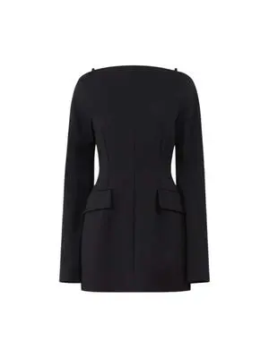 Sportmax Short, Fitted Cady Dress - Black