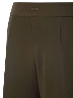 Max Mara Mxmfaida Wide-leg Viscose Knit Trousers - Yellow