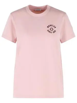 Moncler Cotton T-shirt - Pink