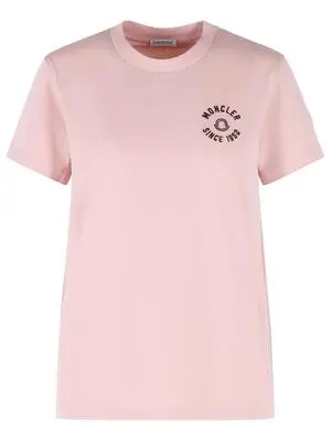 Moncler Cotton T-shirt - Pink