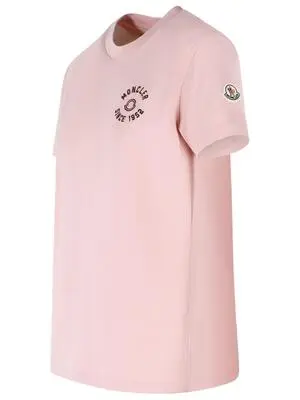 Moncler Cotton T-shirt - Pink