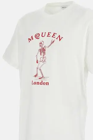 Alexander McQueen Skeleton Logo T-shirt - Multicolor