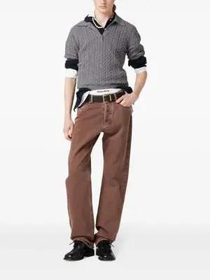 Miu Miu Five-pocket Bull Denim Trousers