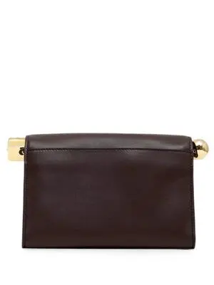 Jacquemus Le Sac Rond Carre Leather Cross Body Bag - Brown