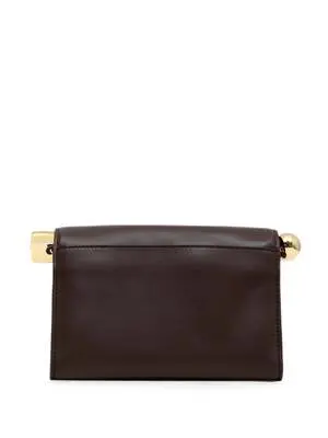 Jacquemus Le Sac Rond Carre Leather Cross Body Bag - Brown