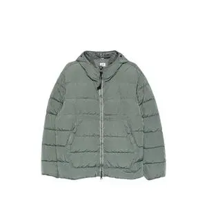 C.P. COMPANY Hooded Down Jacket - Green