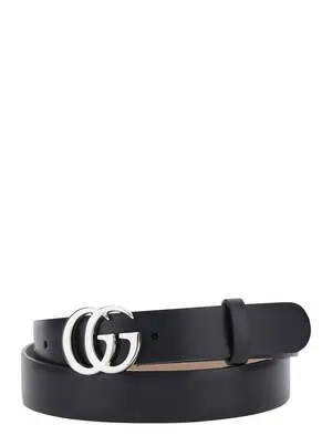 Gucci Leather Gg Running Belt - Black