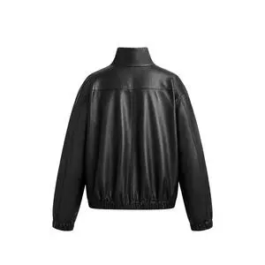 Saint Laurent Lambskin Leather Bomber Jacket