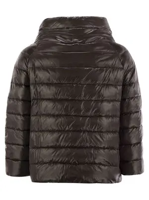 Herno Mini Cape With Jewelled Sleeves
