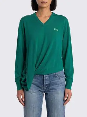 Loewe Draped Wool Blend Sweater - Green