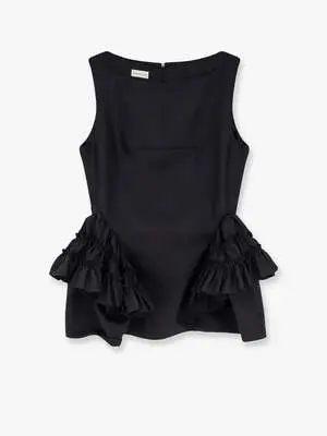 Dries Van Noten Casey Wool And Silk Top