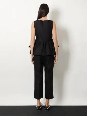 Dries Van Noten Casey Wool And Silk Top
