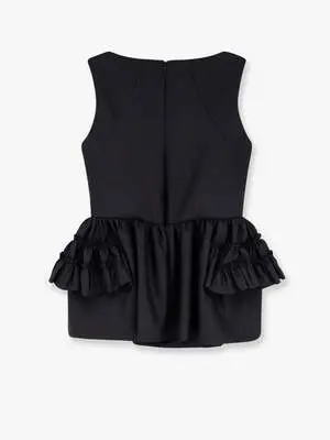 Dries Van Noten Casey Wool And Silk Top