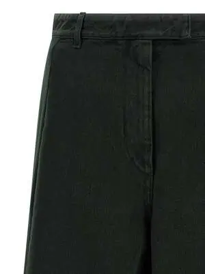 Dries Van Noten Velvet Insert Jeans - Green
