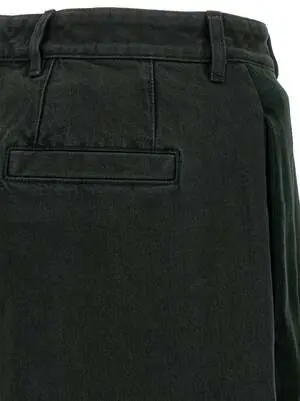 Dries Van Noten Velvet Insert Jeans - Green