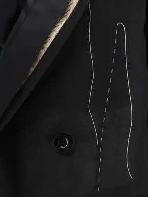 Sacai Silk And Organza Blazer