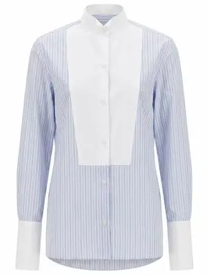 TOM FORD Striped Cotton Shirt - Blue