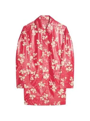 Dries Van Noten Printed Coat - Red