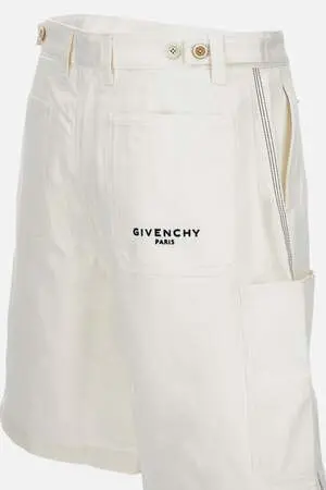 Givenchy Denim Shorts With Patch Pockets