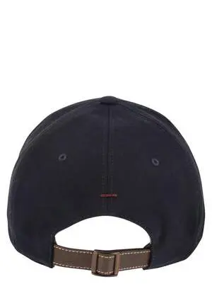 Brunello Cucinelli Garment-dyed Twisted Cotton Gabardine Baseball Cap - Blue