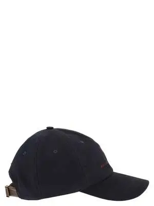 Brunello Cucinelli Garment-dyed Twisted Cotton Gabardine Baseball Cap - Blue