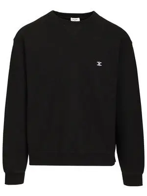 Celine Crew Neck Sweatshirt - Black
