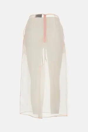 Simone Rocha Sheer Column Midi Skirt