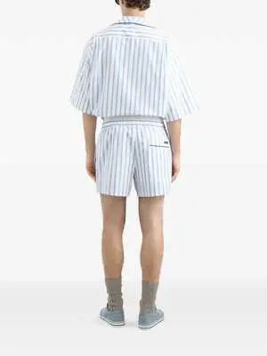 Dolce & Gabbana Striped Bermuda Shorts With Drawstring