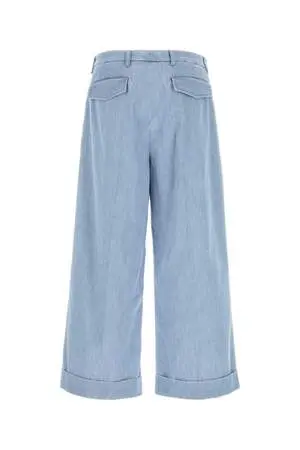Valentino Garavani Light Denim Wide-leg Jeans